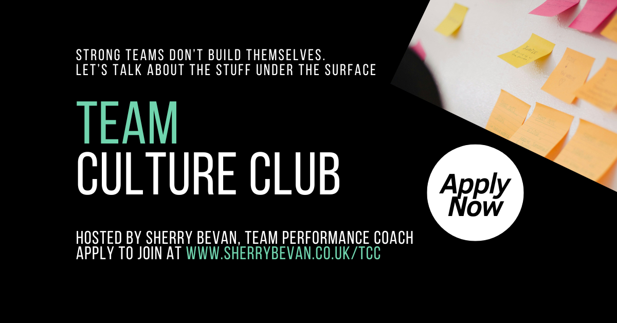 Team Culture Club – Join the conversation – Sherry Bevan